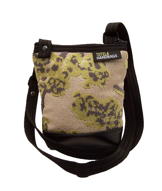 Polly in floral burnout velour – Tutela Handbags